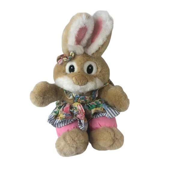 Commonwealth Toys | Toys | Commonwealth Plush Brown Bunny Rabbit Wsundress Stuffed Animal 2 ...